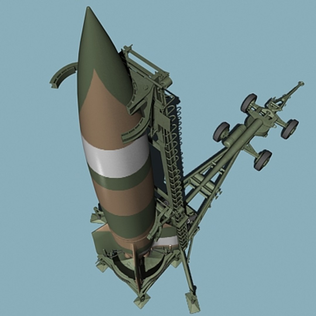 3dsmax German V-2 Missile Wwii