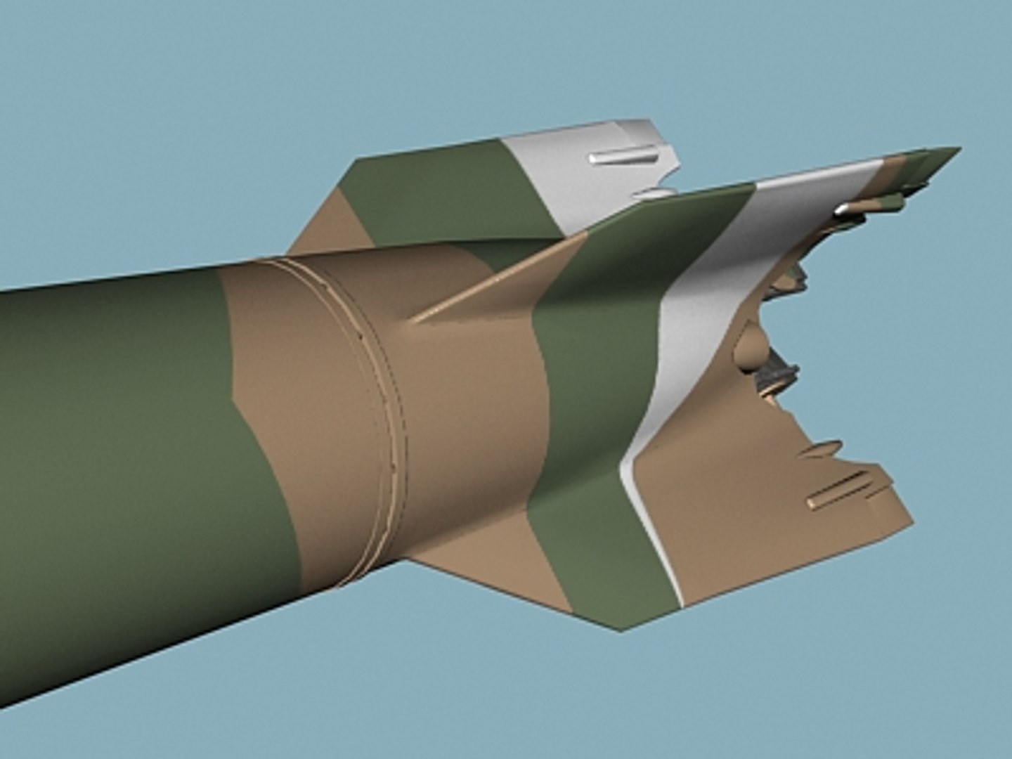 3dsmax German V-2 Missile Wwii