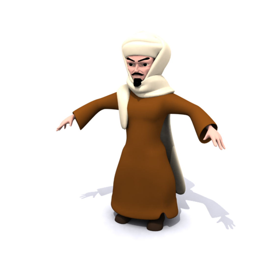 3d Arab Character Ready Model