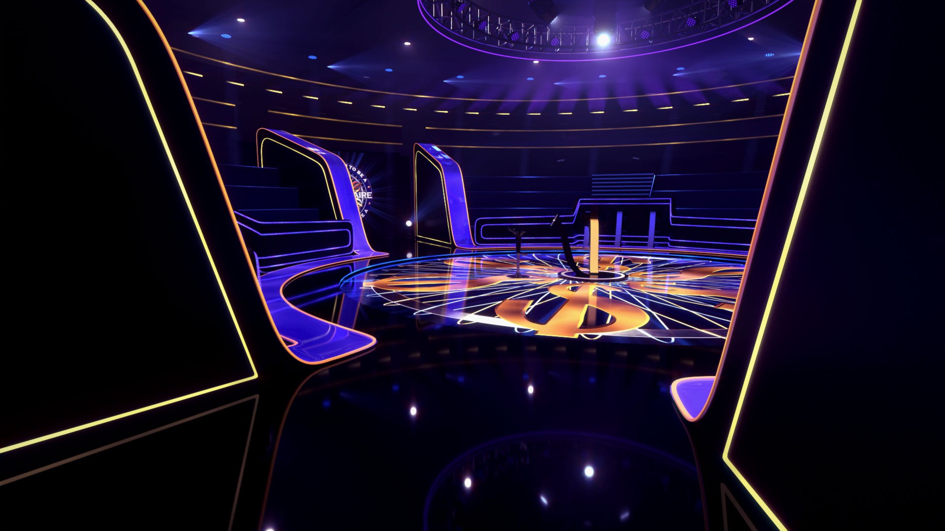 Millionaire TV Studio Modern Set Collecion 3D 3D - TurboSquid 1890884