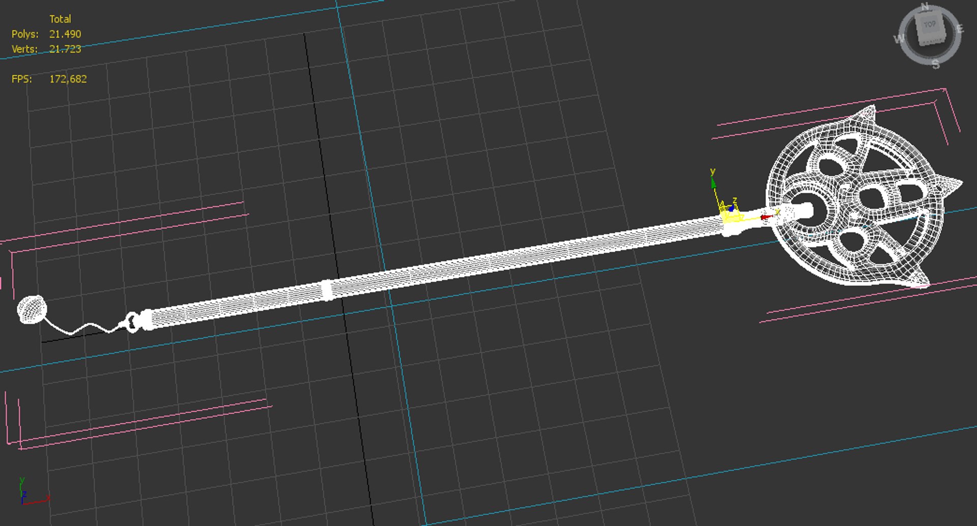 3D Model Yuna Staff Weapon - TurboSquid 1431161