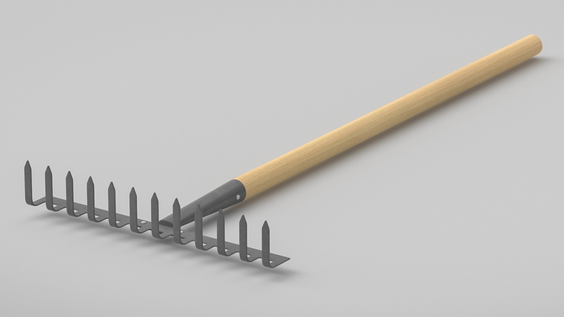 3D Garden Rake Model - TurboSquid 1809833