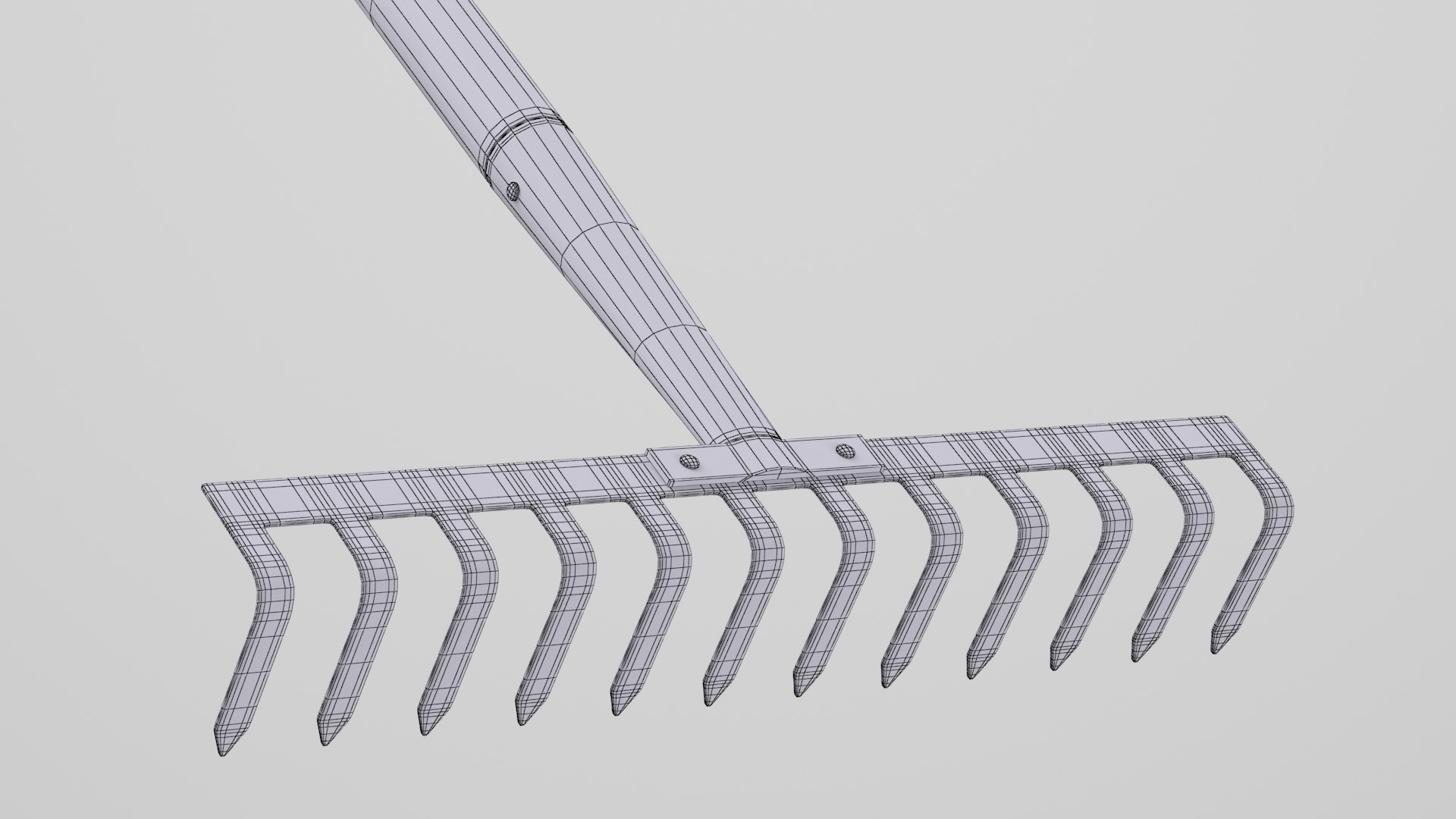 3D Garden Rake model - TurboSquid 1809833
