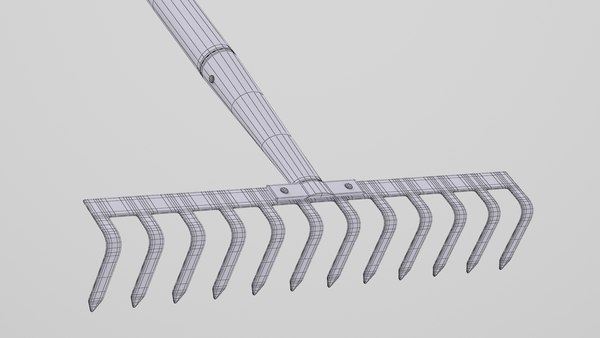 3D Garden Rake model - TurboSquid 1809833