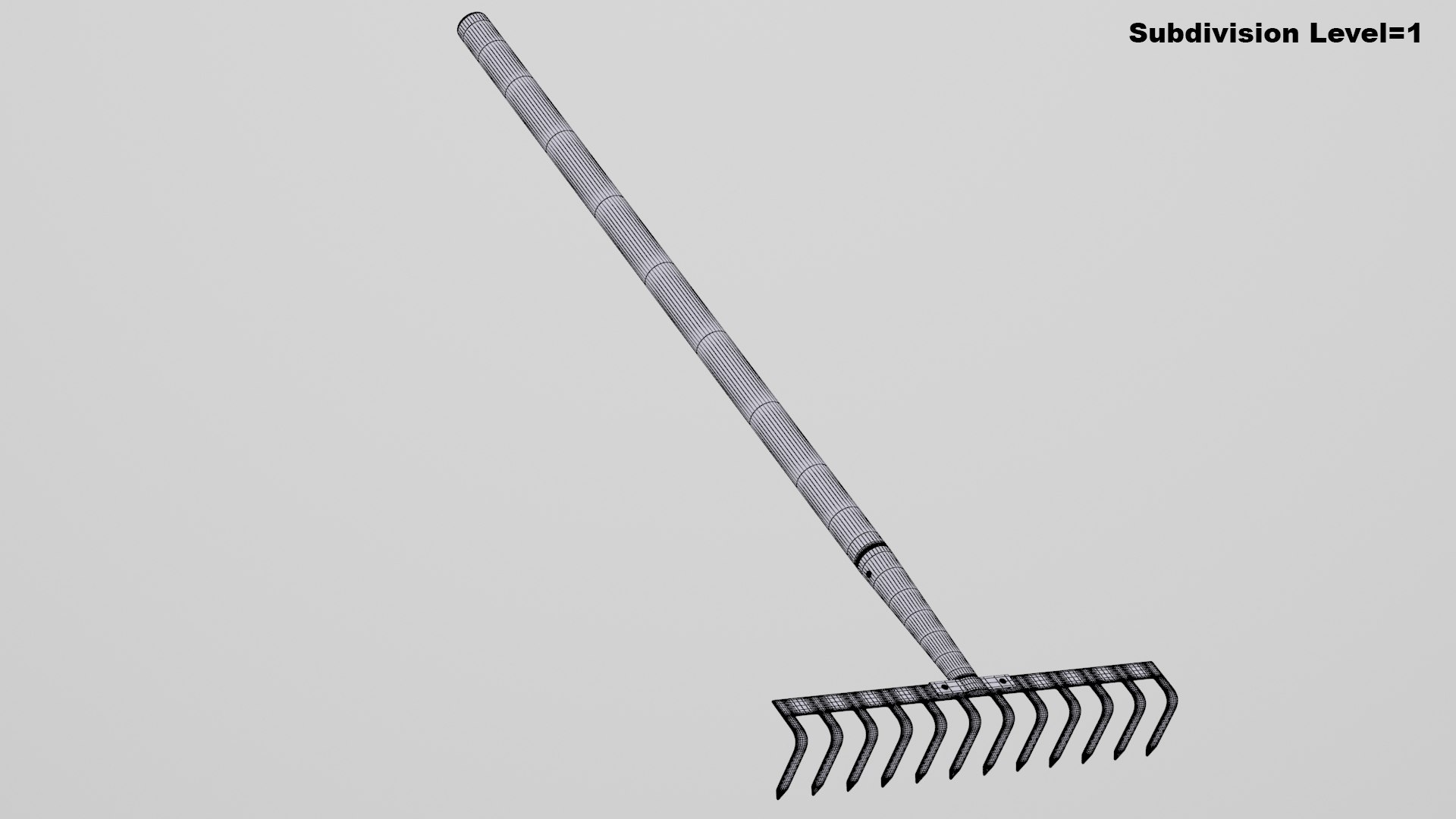 3D Garden Rake Model - TurboSquid 1809833