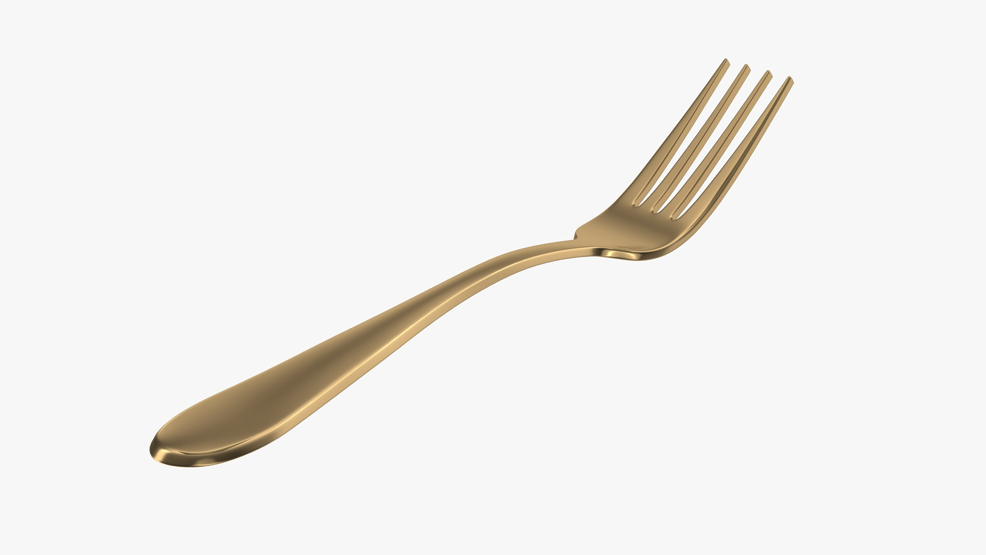 Golden Fork 3D - TurboSquid 1456311