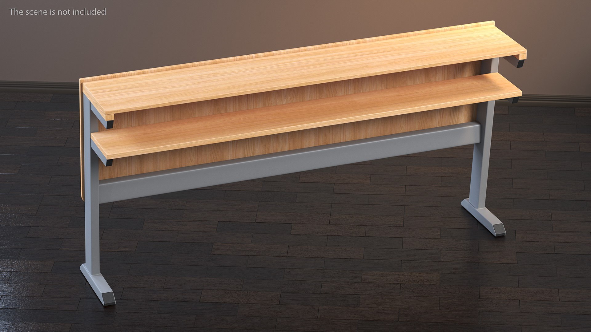 3D University Seating System Table For Three Seats - TurboSquid 1919095