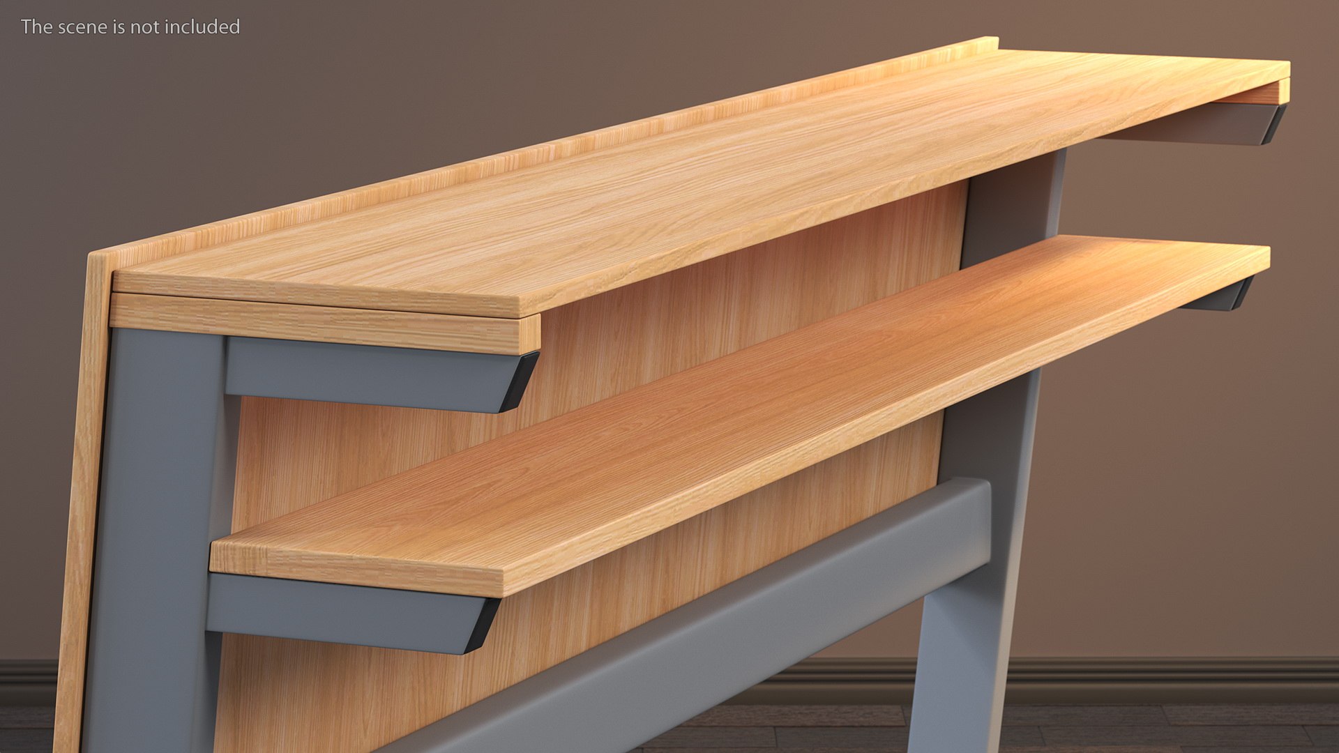 3D University Seating System Table For Three Seats - TurboSquid 1919095