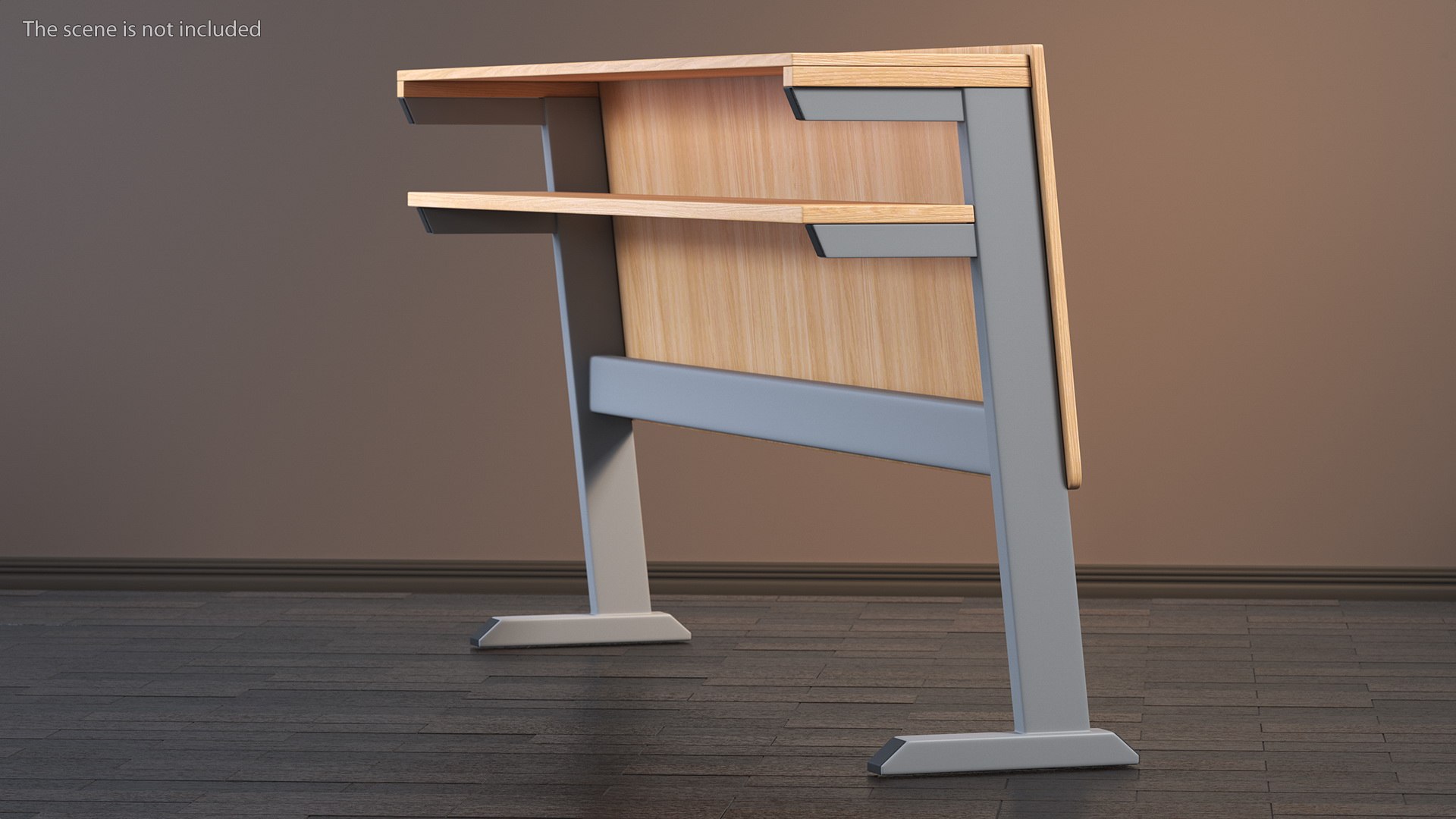 3D University Seating System Table For Three Seats - TurboSquid 1919095