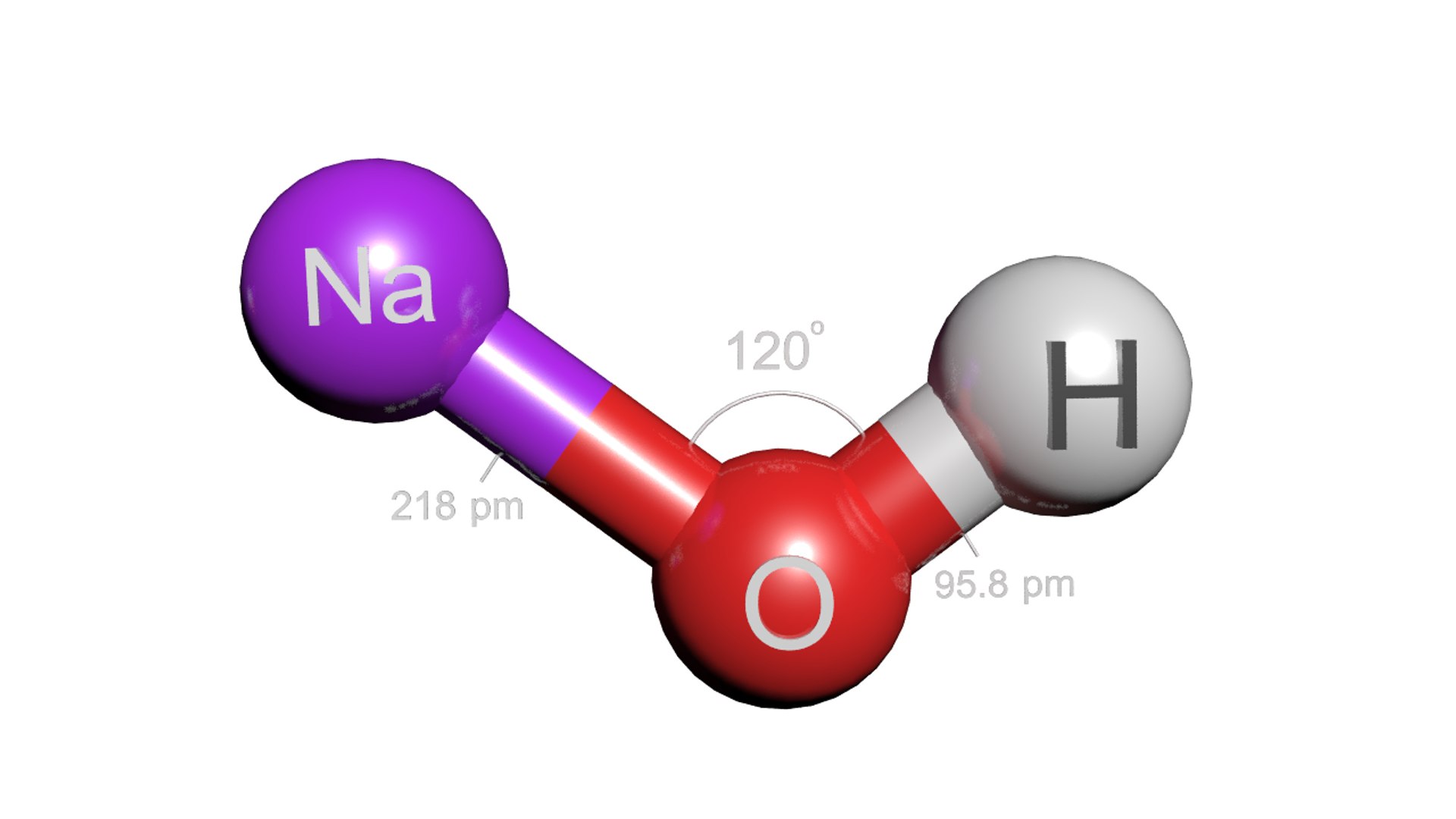 3D Sodium Hydroxide Molecule Naoh Model - TurboSquid 1427090