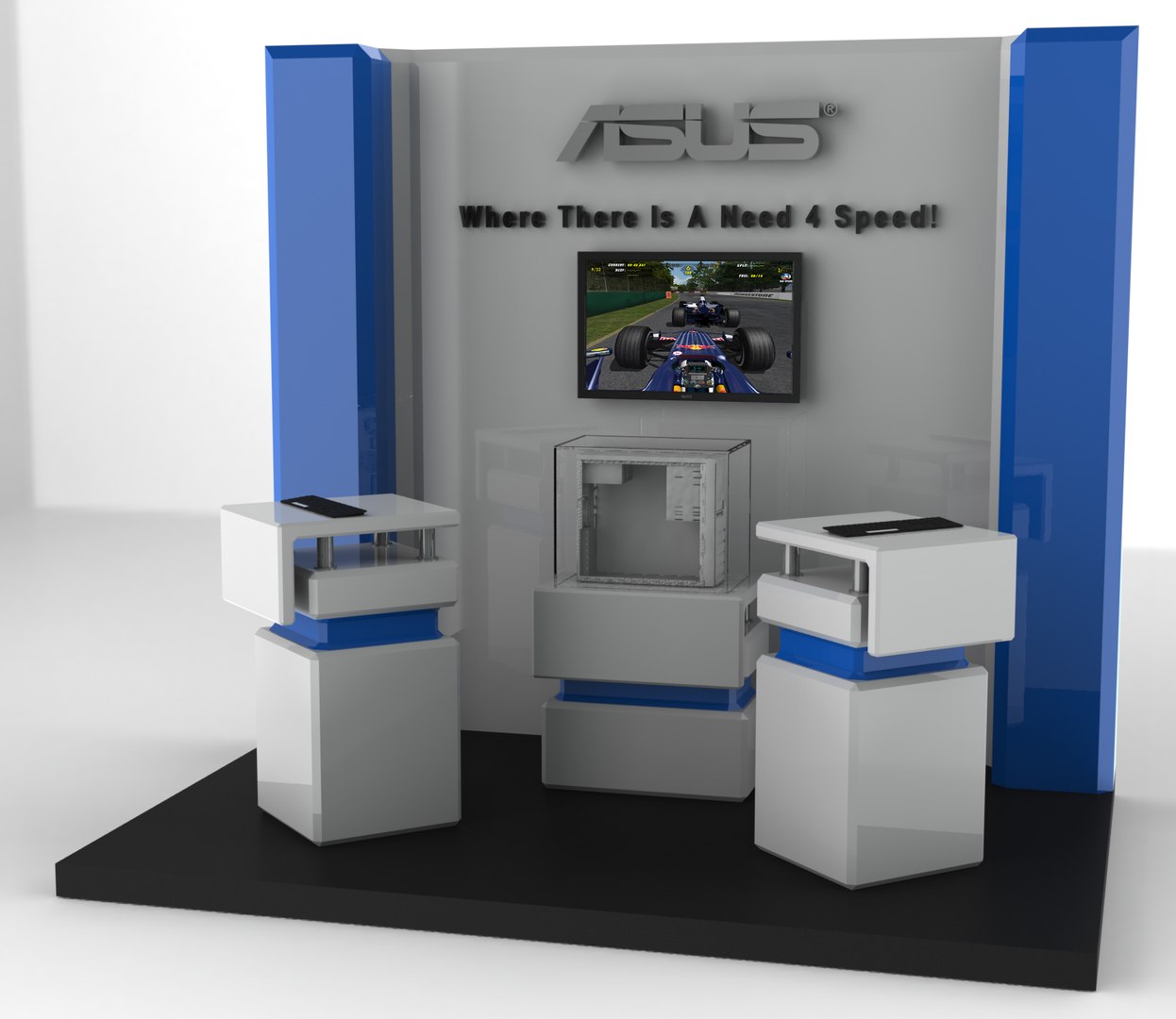 3d Model Gaming Station
