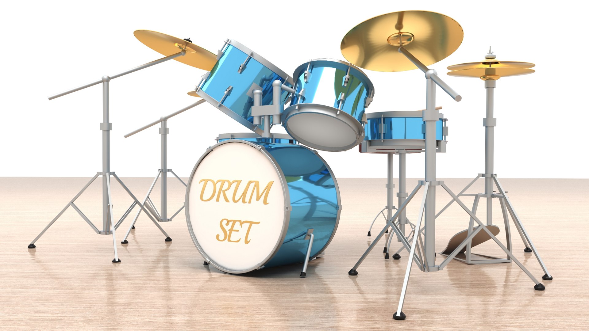 3D Model Drum Set - TurboSquid 1761170