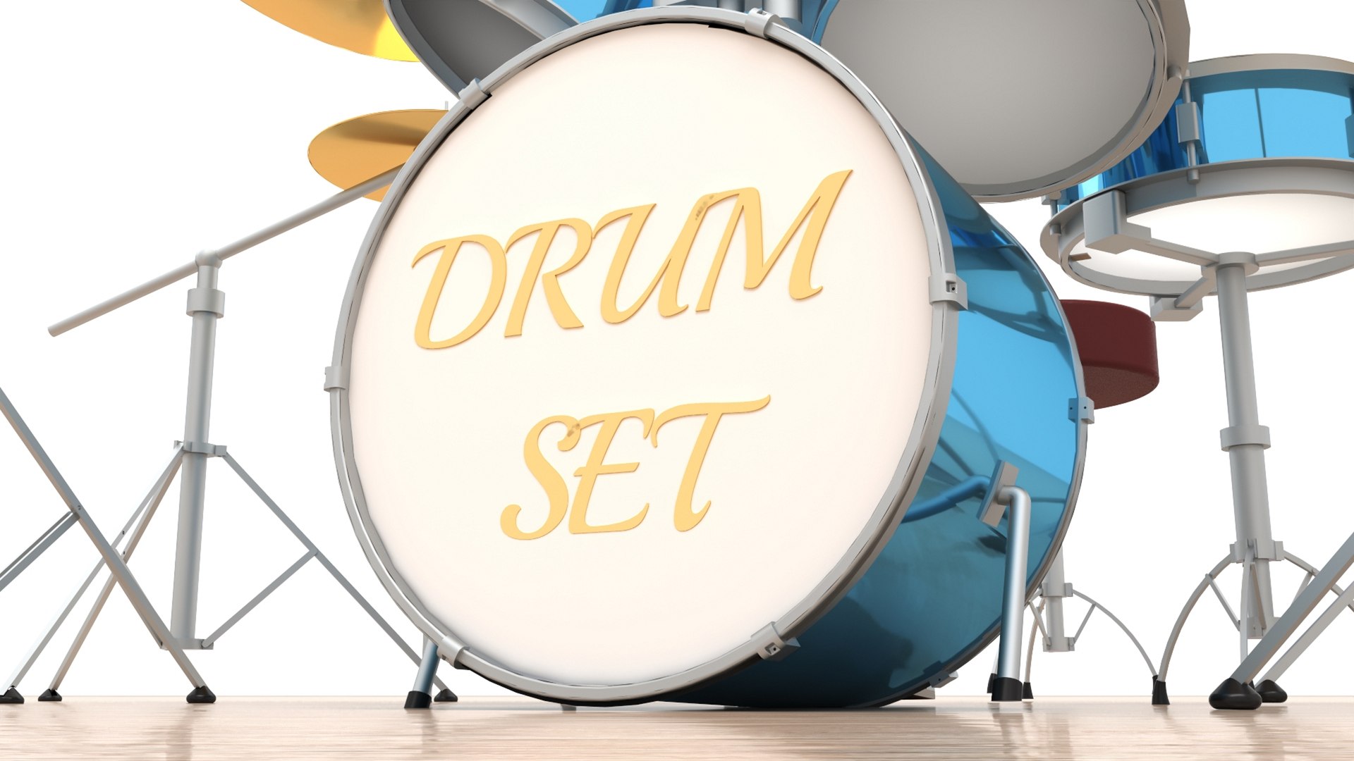 3D Model Drum Set - TurboSquid 1761170