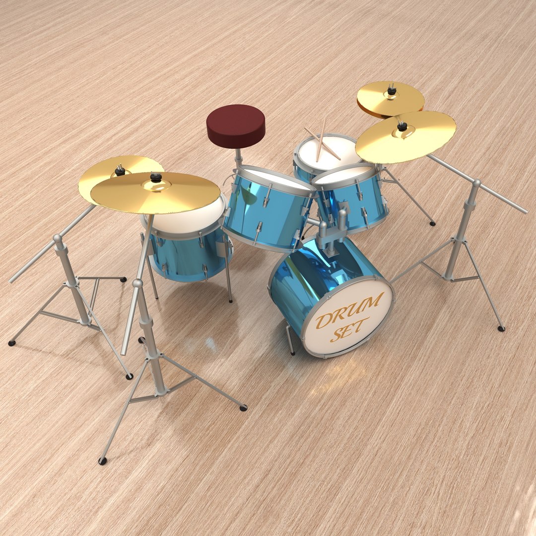 3D Model Drum Set - TurboSquid 1761170