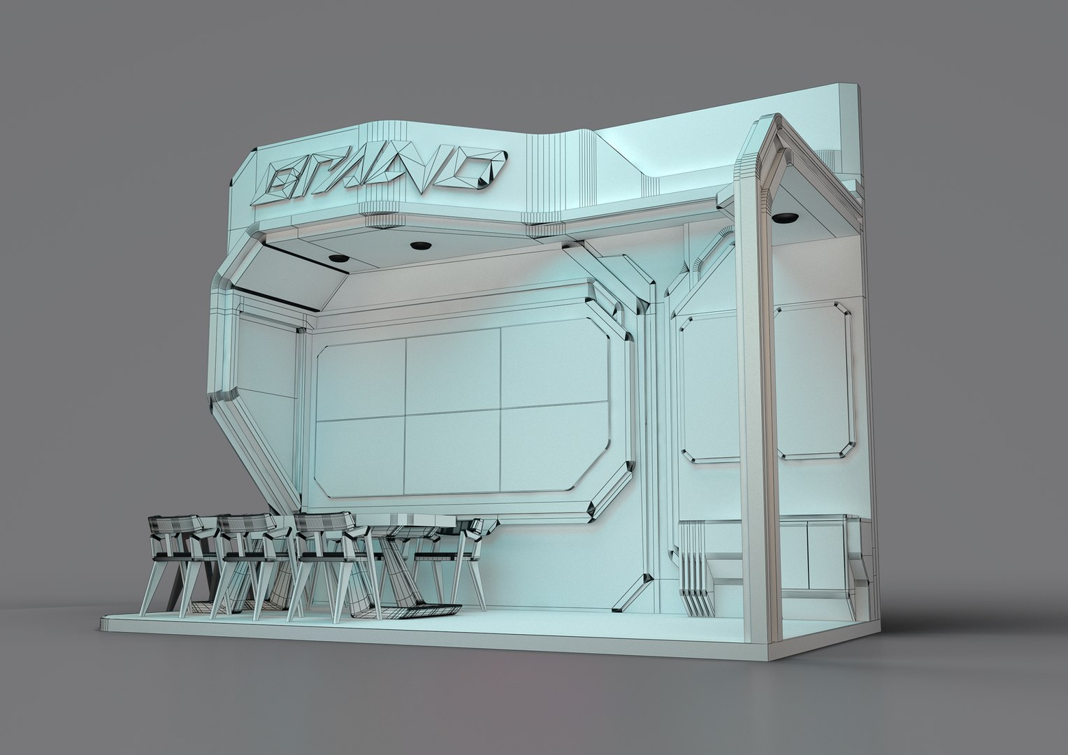 3D MINI BOOTH 03 Model - TurboSquid 1858310