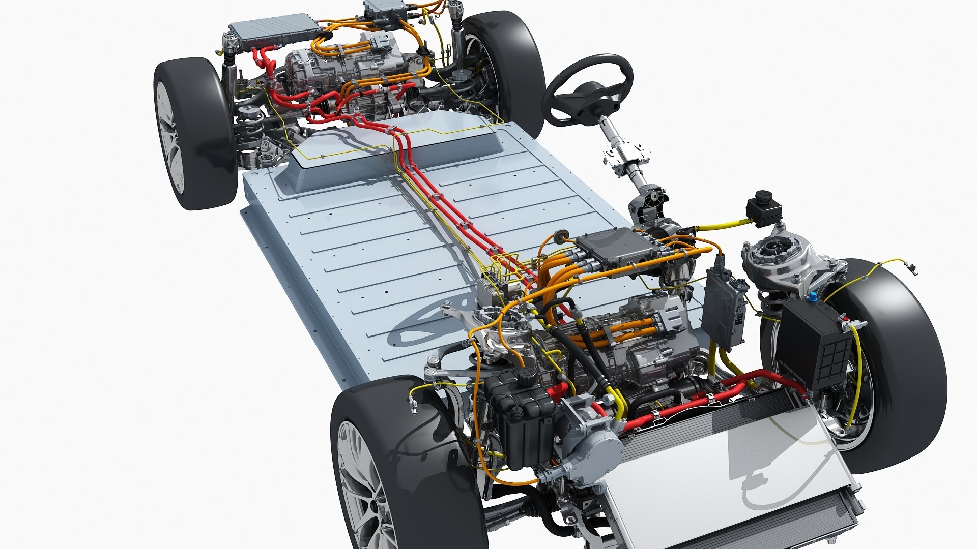 3D model Electric and Hydrogen Chassis Collection - TurboSquid 2053180
