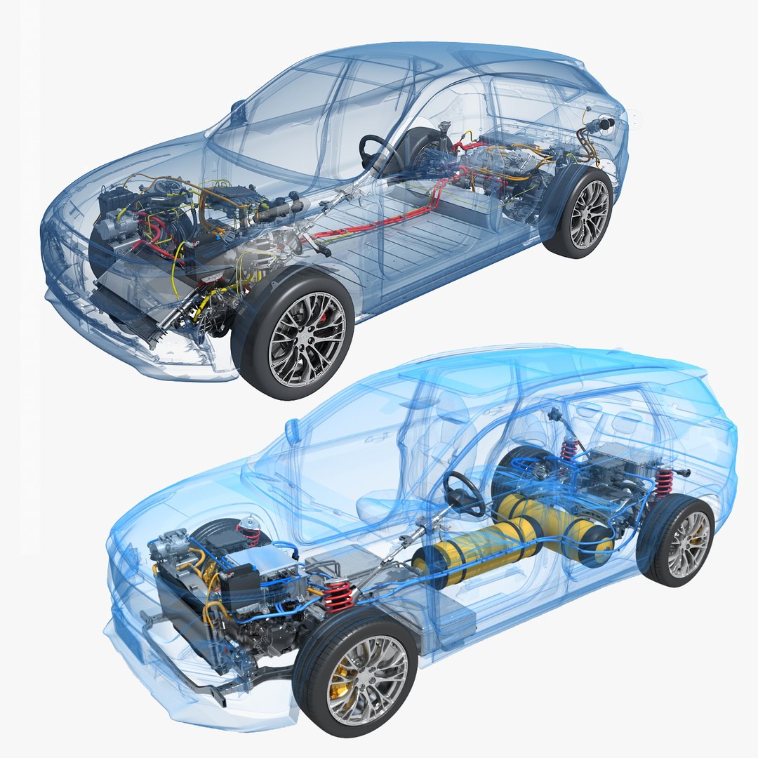 3D model Electric and Hydrogen Chassis Collection - TurboSquid 2053180