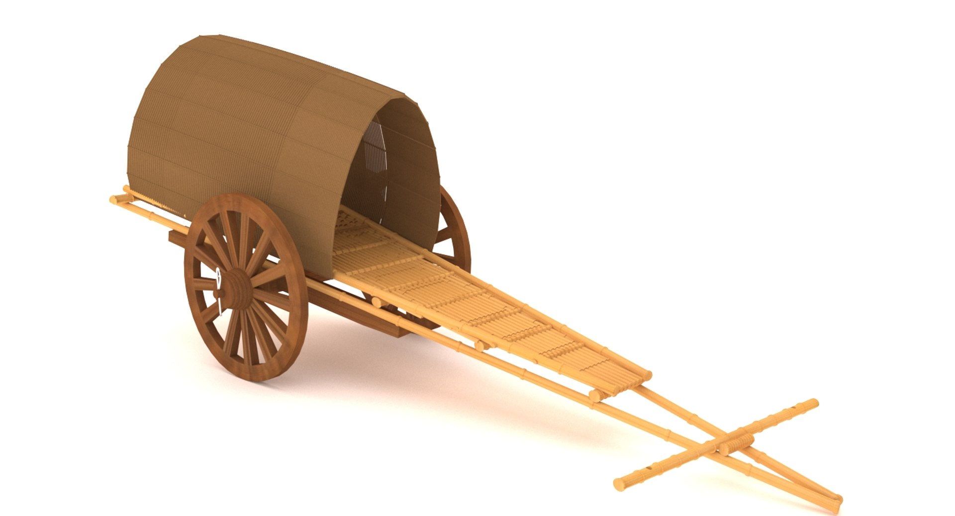 Cow carriage 3D model - TurboSquid 1510287