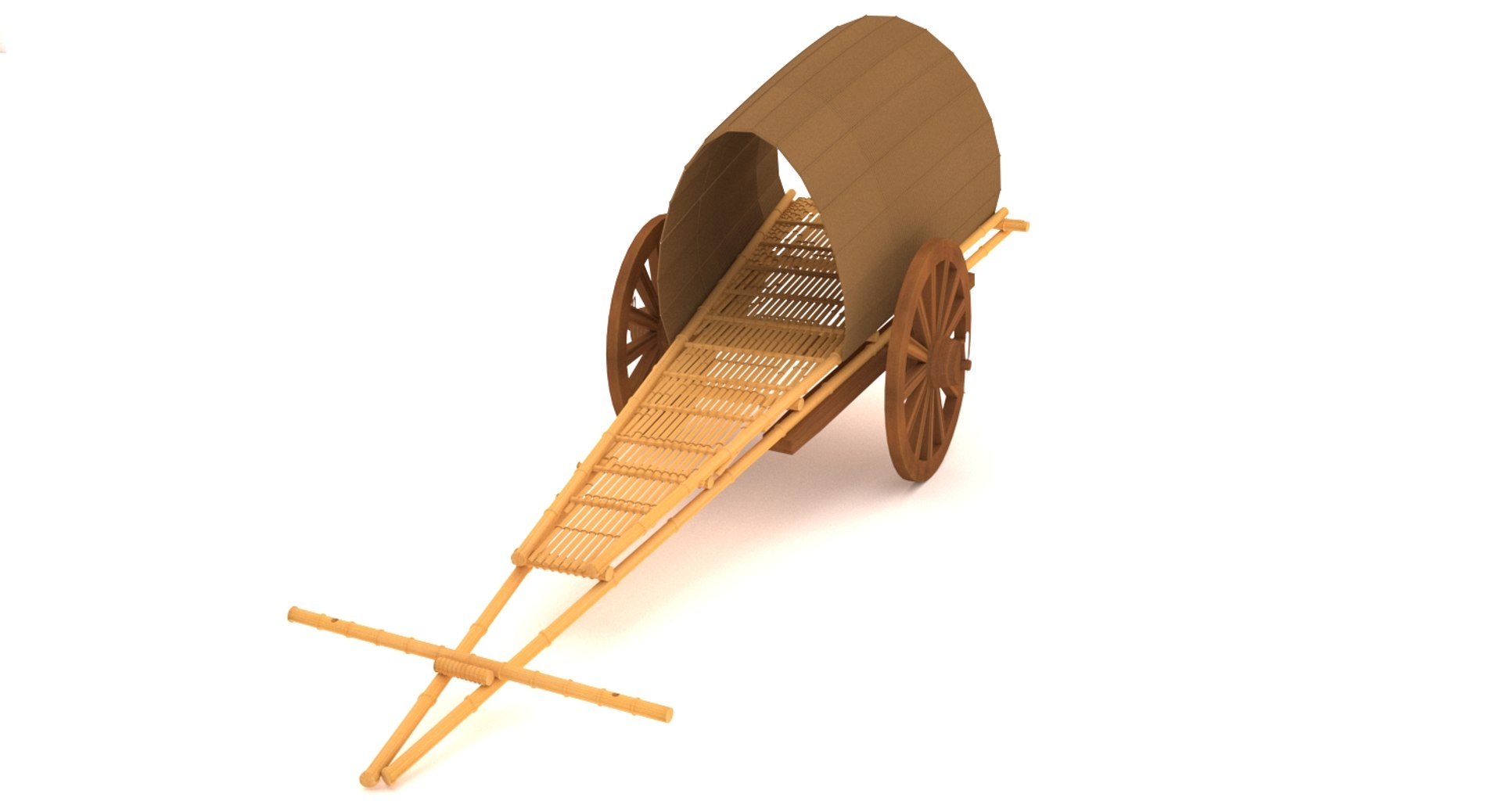 Cow carriage 3D model - TurboSquid 1510287