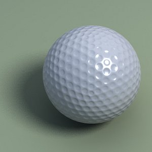 3d Golf Ball Model