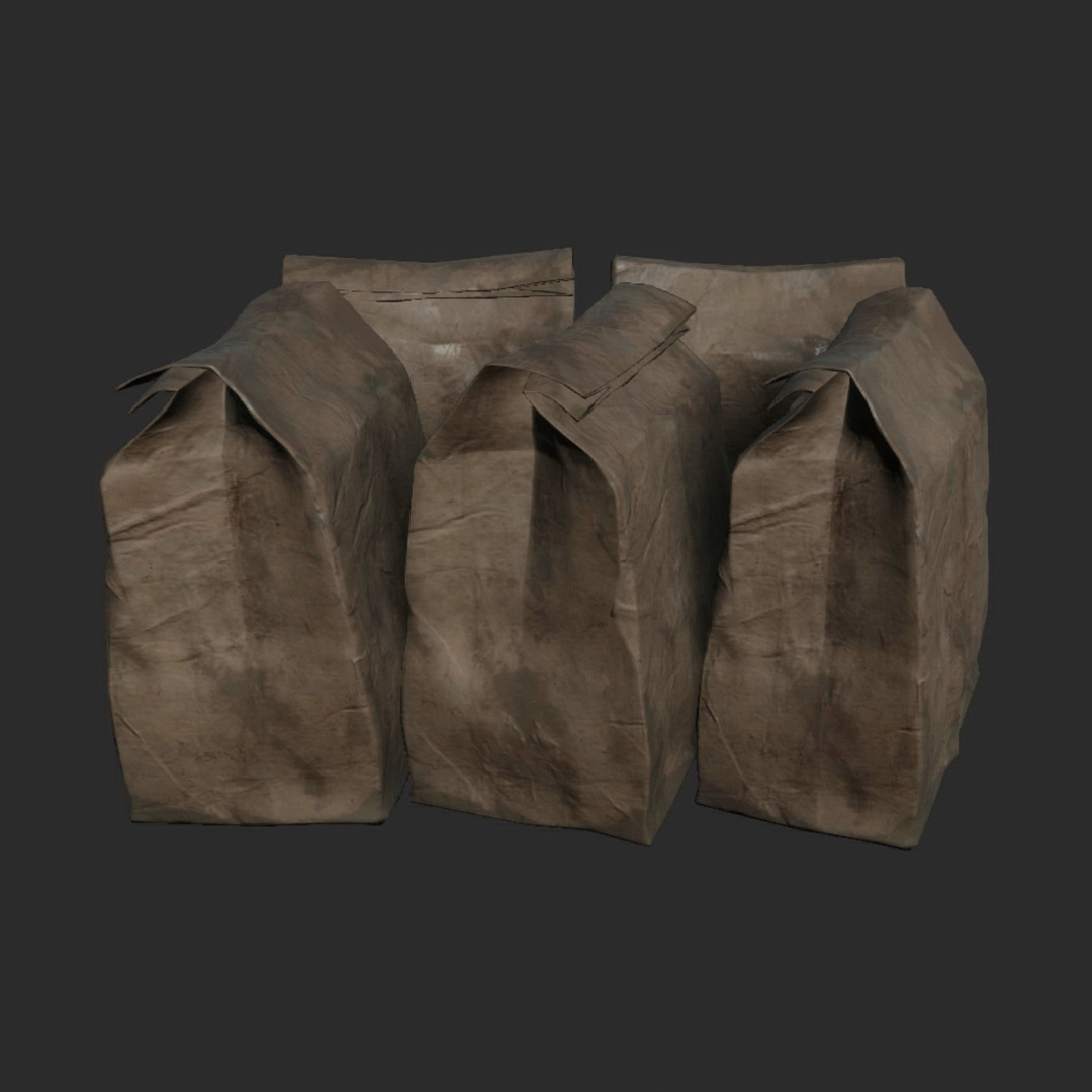 Paper bag old model - TurboSquid 1675348