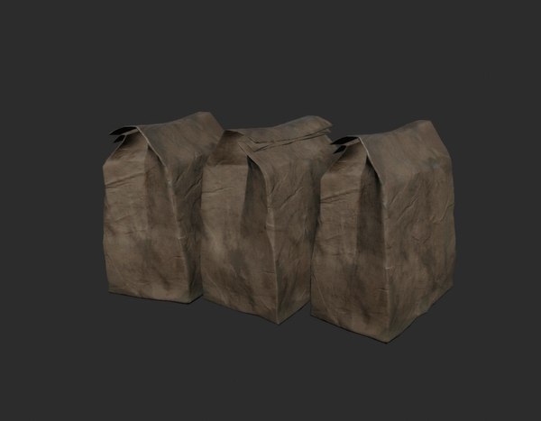 Paper bag old model - TurboSquid 1675348
