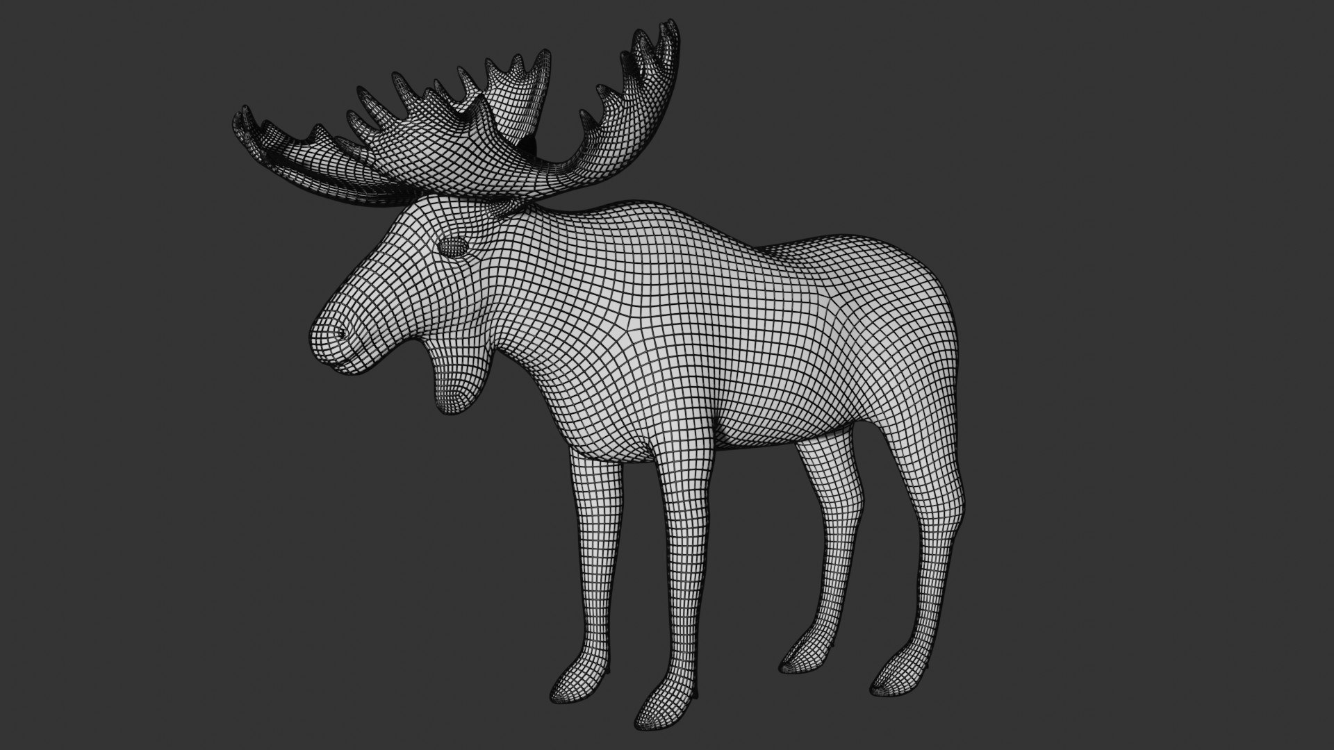 3D Fully Rigged Low Poly Moose Model - TurboSquid 1748770