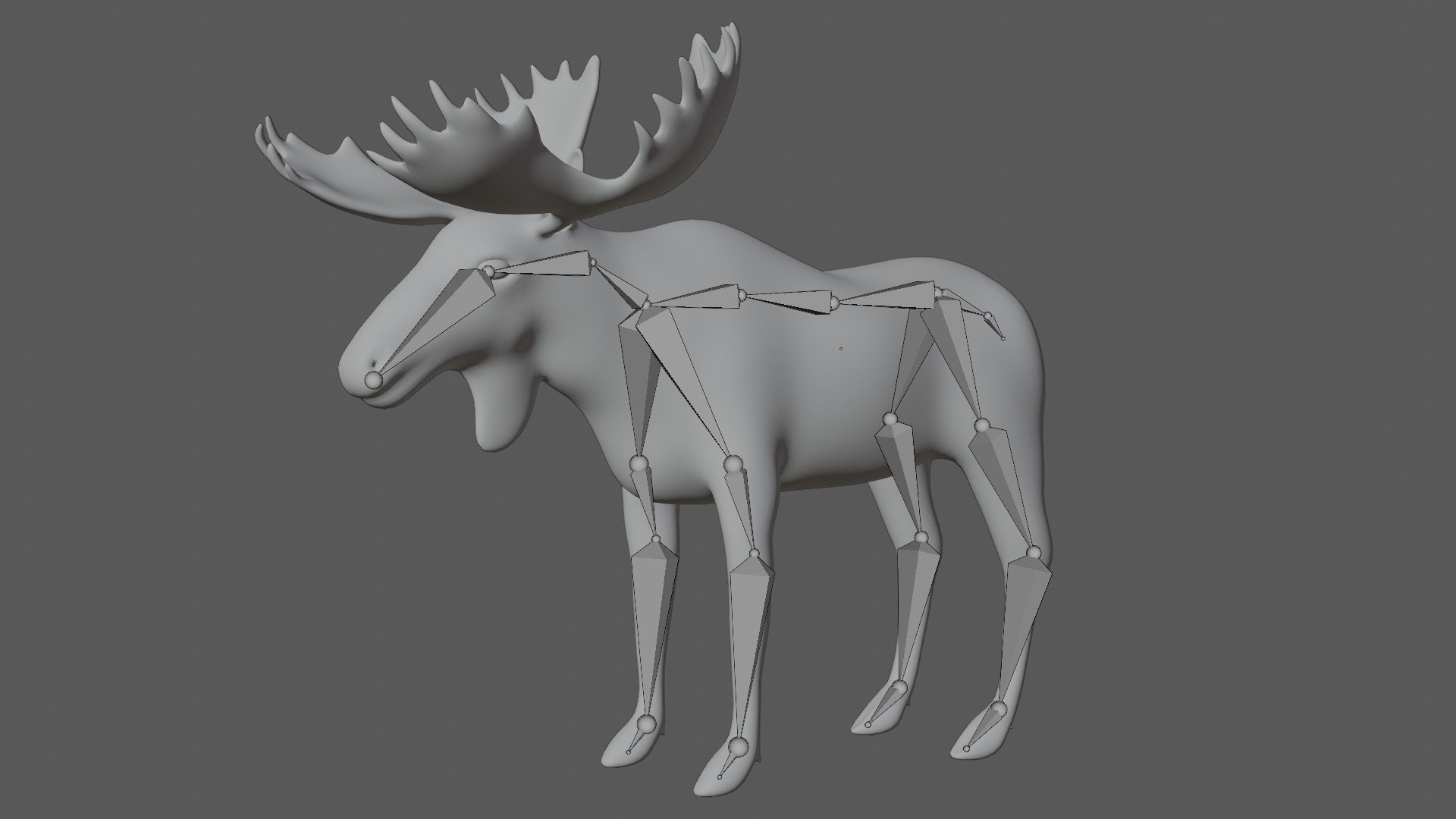 3D Fully Rigged Low Poly Moose Model - TurboSquid 1748770