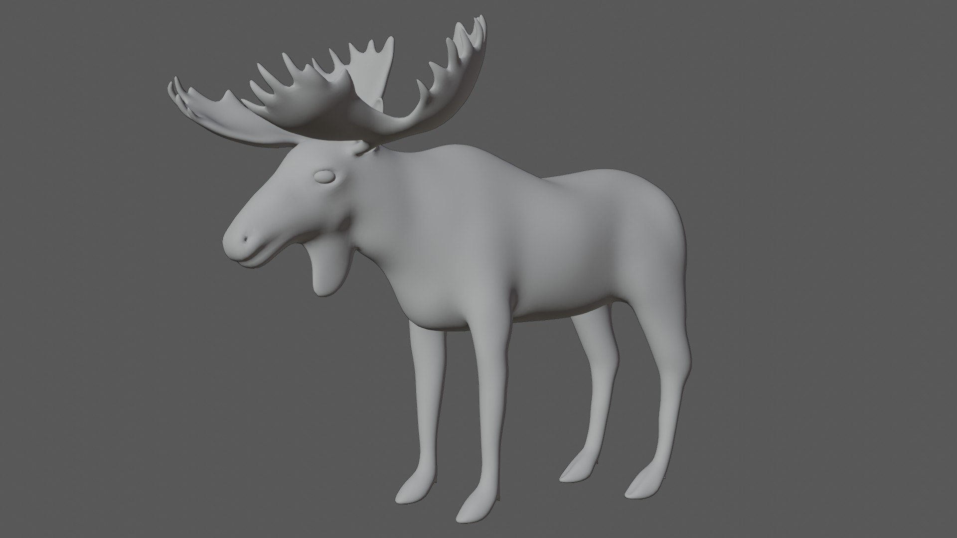 3D Fully Rigged Low Poly Moose Model - TurboSquid 1748770