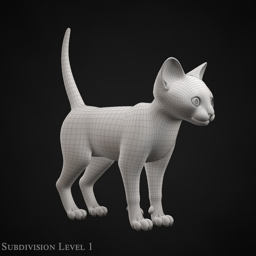 C4d Kitten White