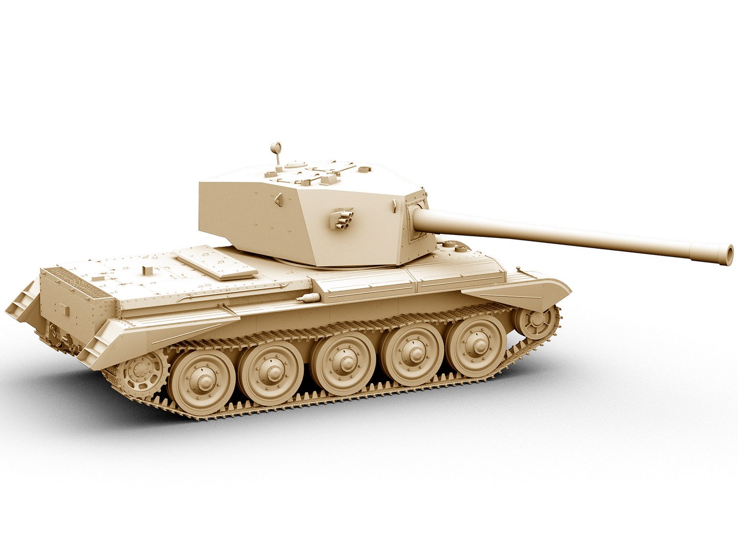 3D Charioteer FV4101 Tank - TurboSquid 2200116