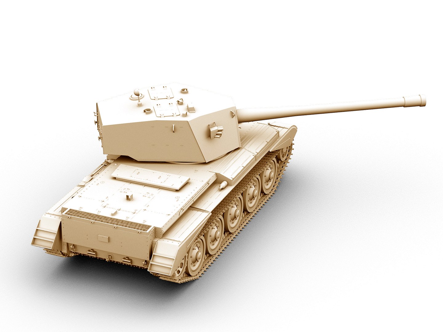 3D Charioteer FV4101 Tank - TurboSquid 2200116