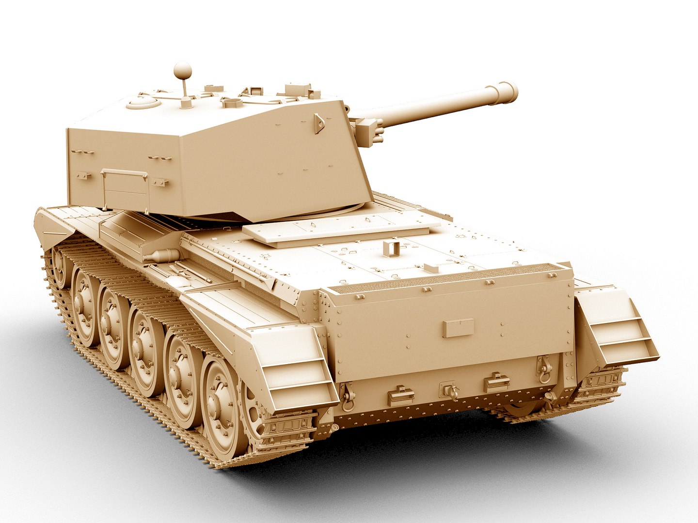 3D Charioteer FV4101 Tank - TurboSquid 2200116