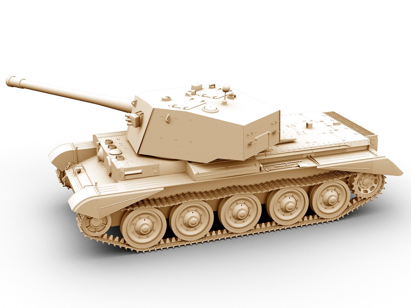 3D Charioteer FV4101 Tank - TurboSquid 2200116