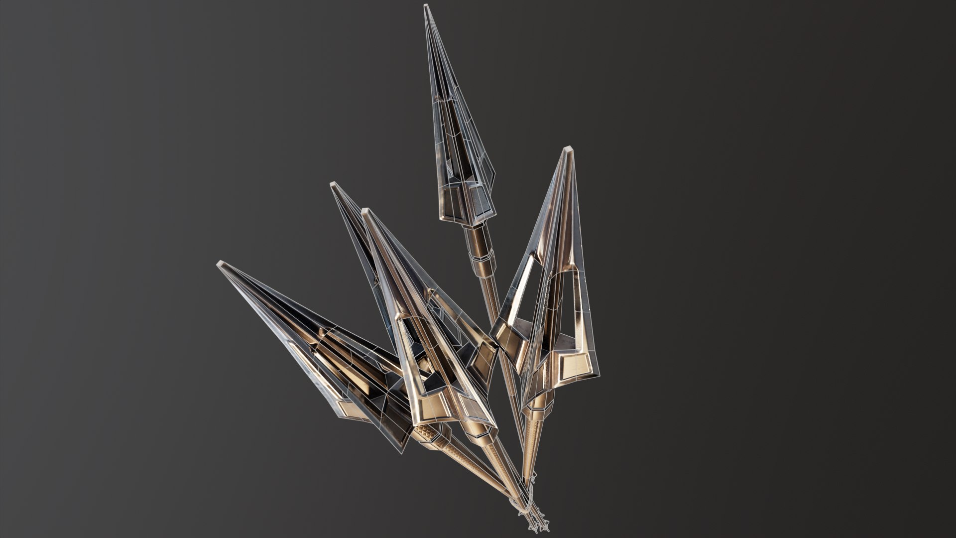 3D Sci-Fi Arrows Model - TurboSquid 2279160