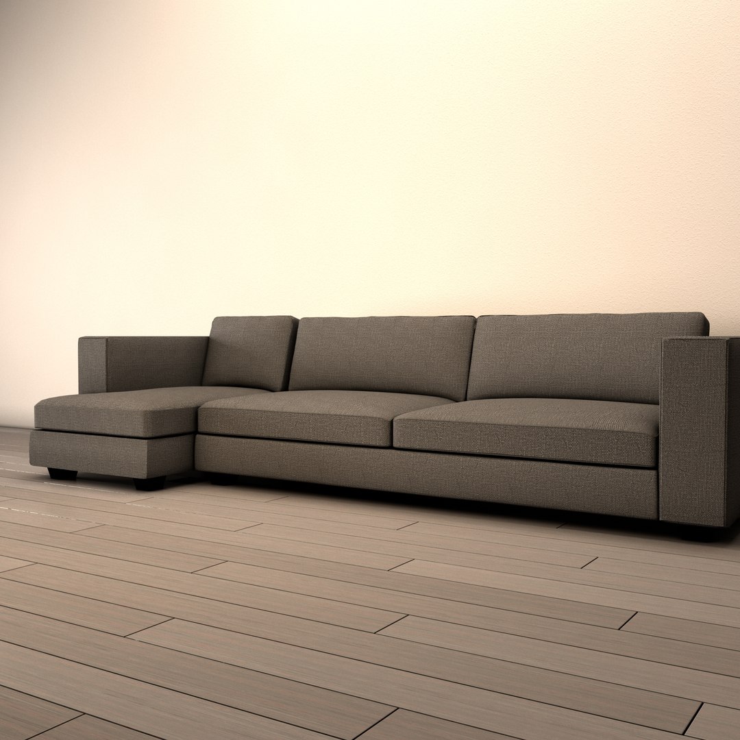 3D Model Sectional Set Sofa - TurboSquid 1614894