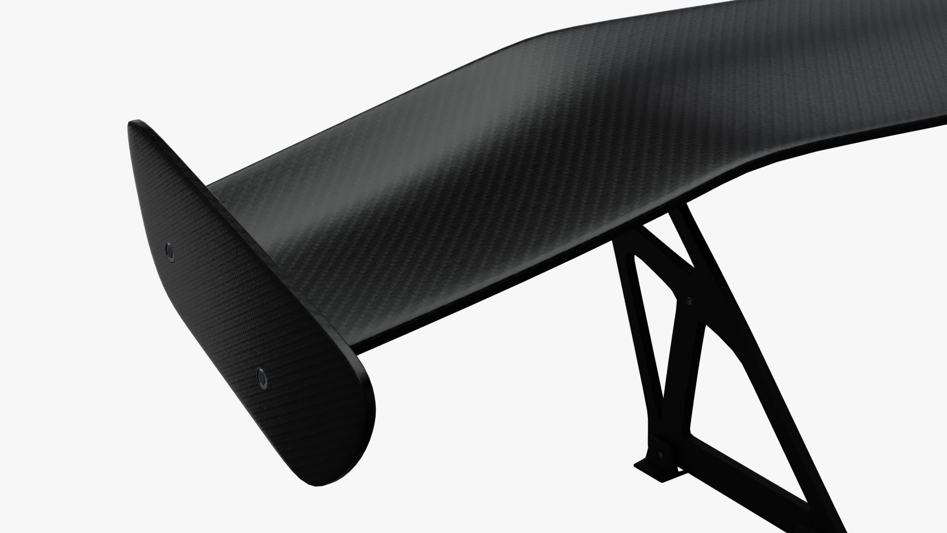 Carbon Fiber Car Spoiler 3D Model - TurboSquid 1927272