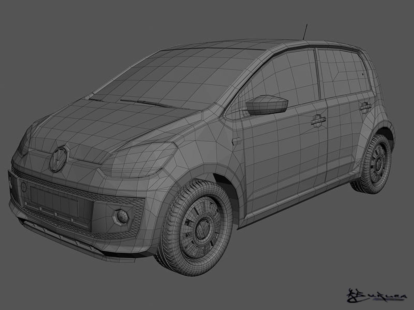 volkswagen up! 5door 2013 3d model