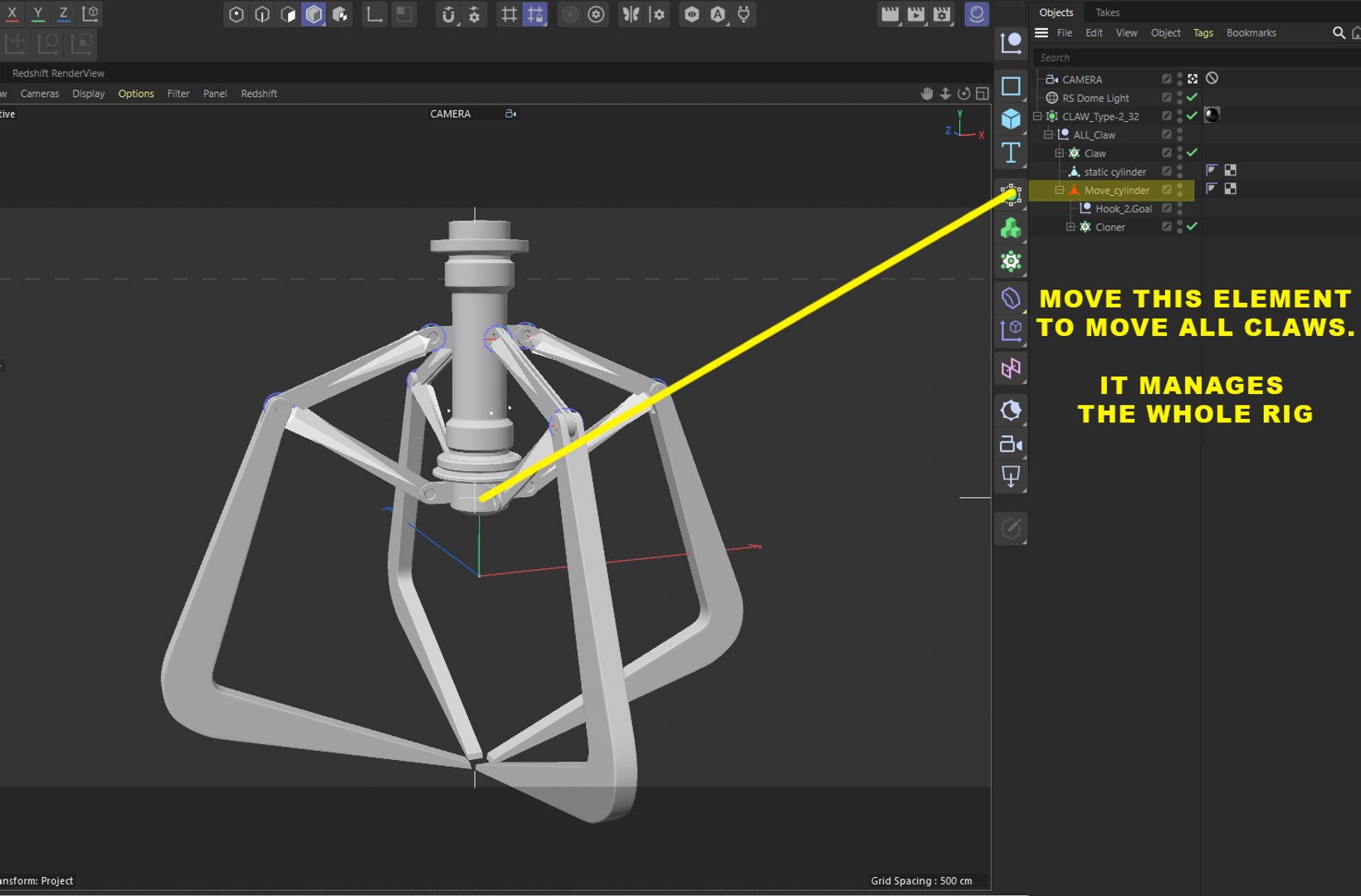 3D Metal Claw 32 With RIG - TurboSquid 2349600