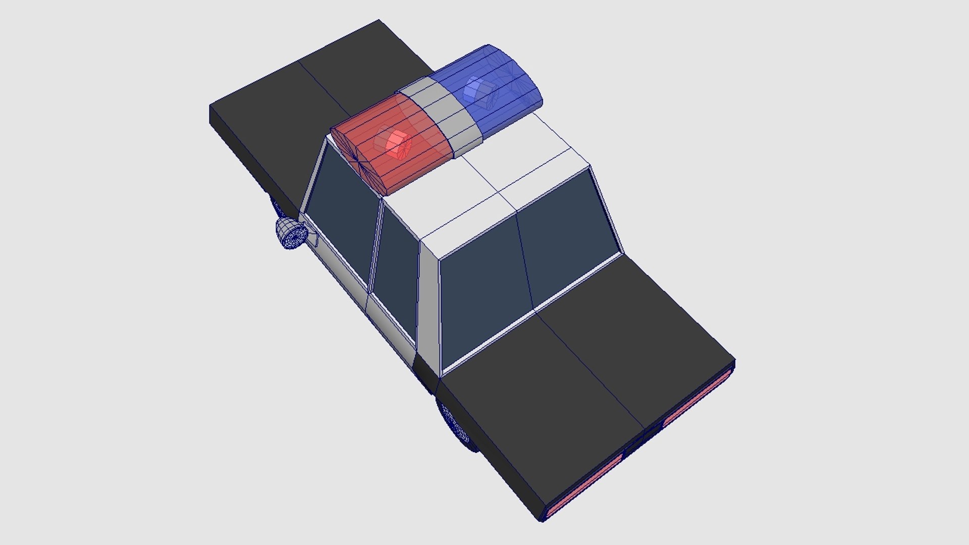 Simple Police Car 3D Model - TurboSquid 1302053