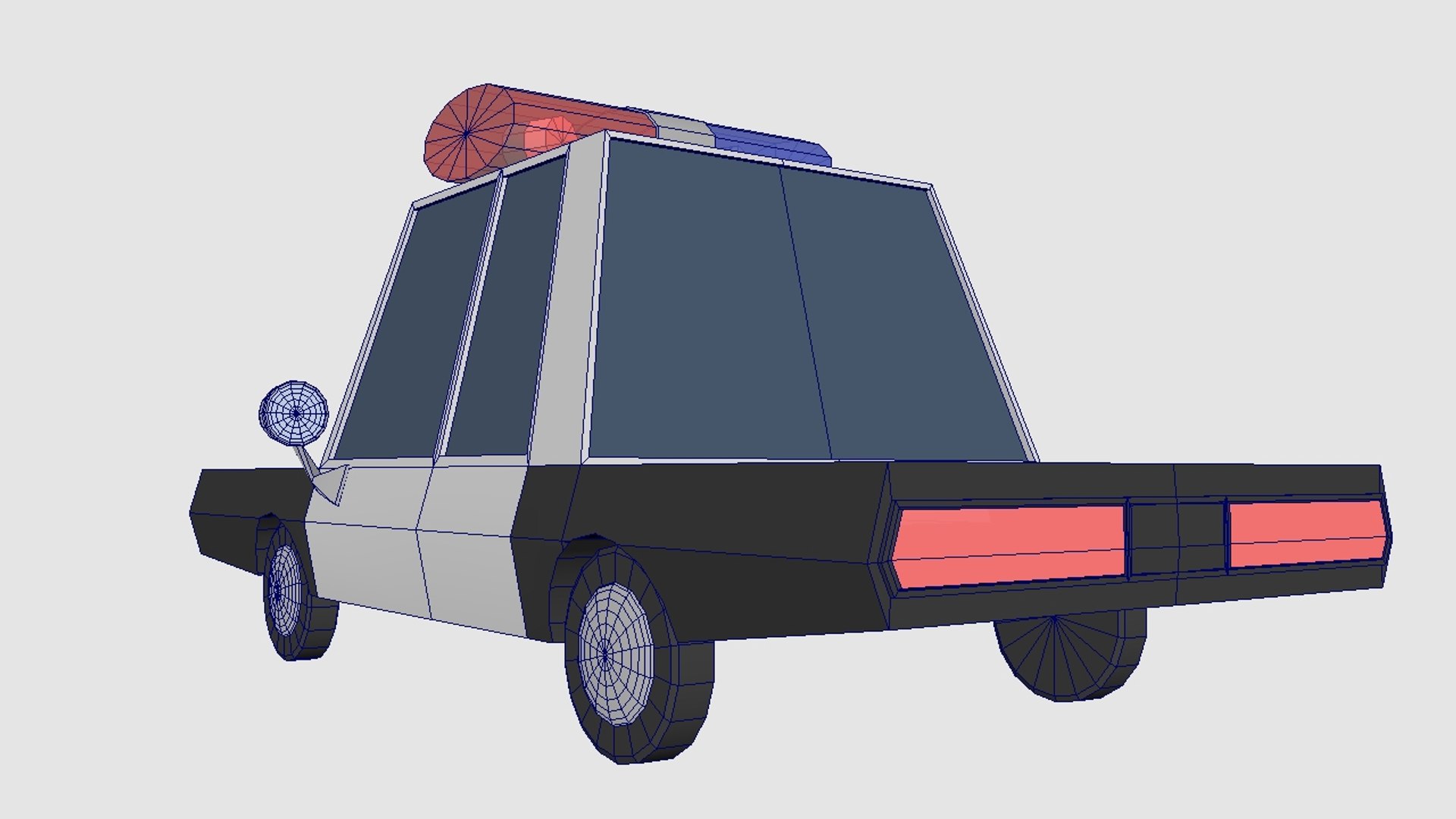 Simple Police Car 3D Model - TurboSquid 1302053