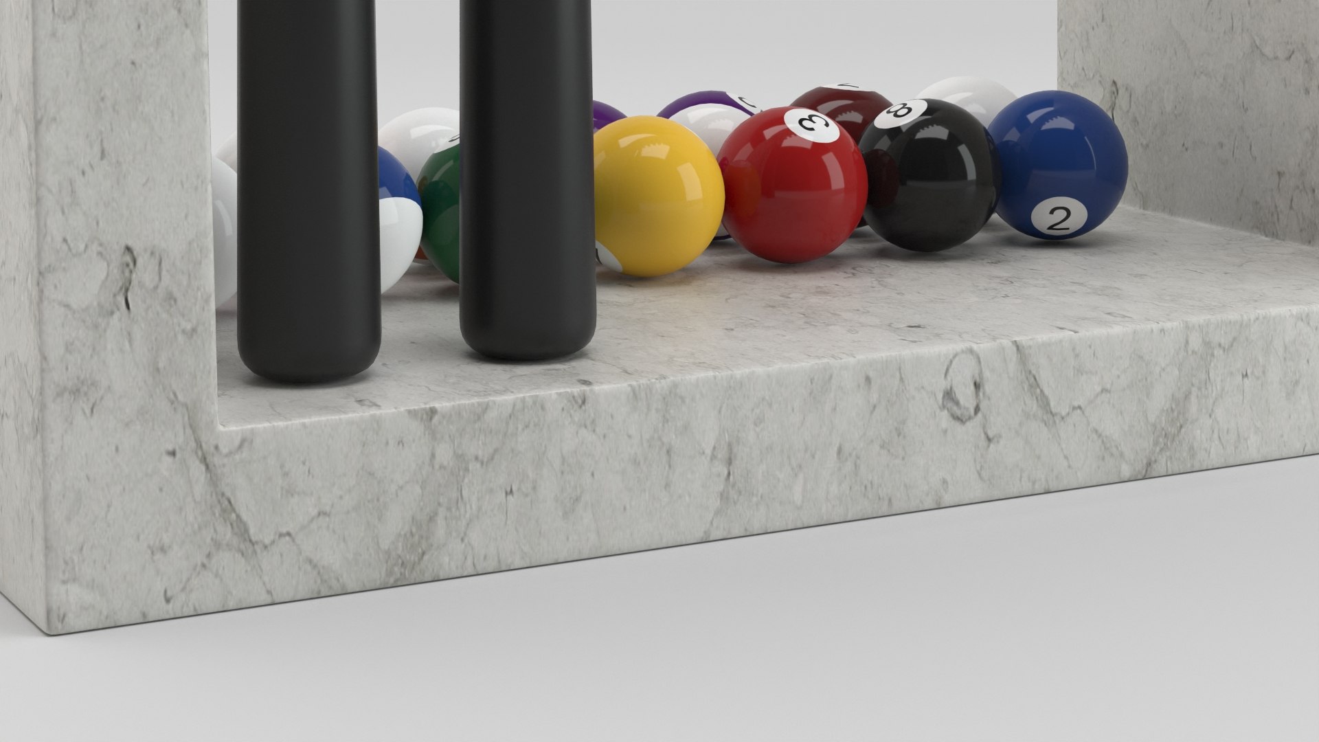 3D Model Billiard Stick Rack 02 - TurboSquid 1647796