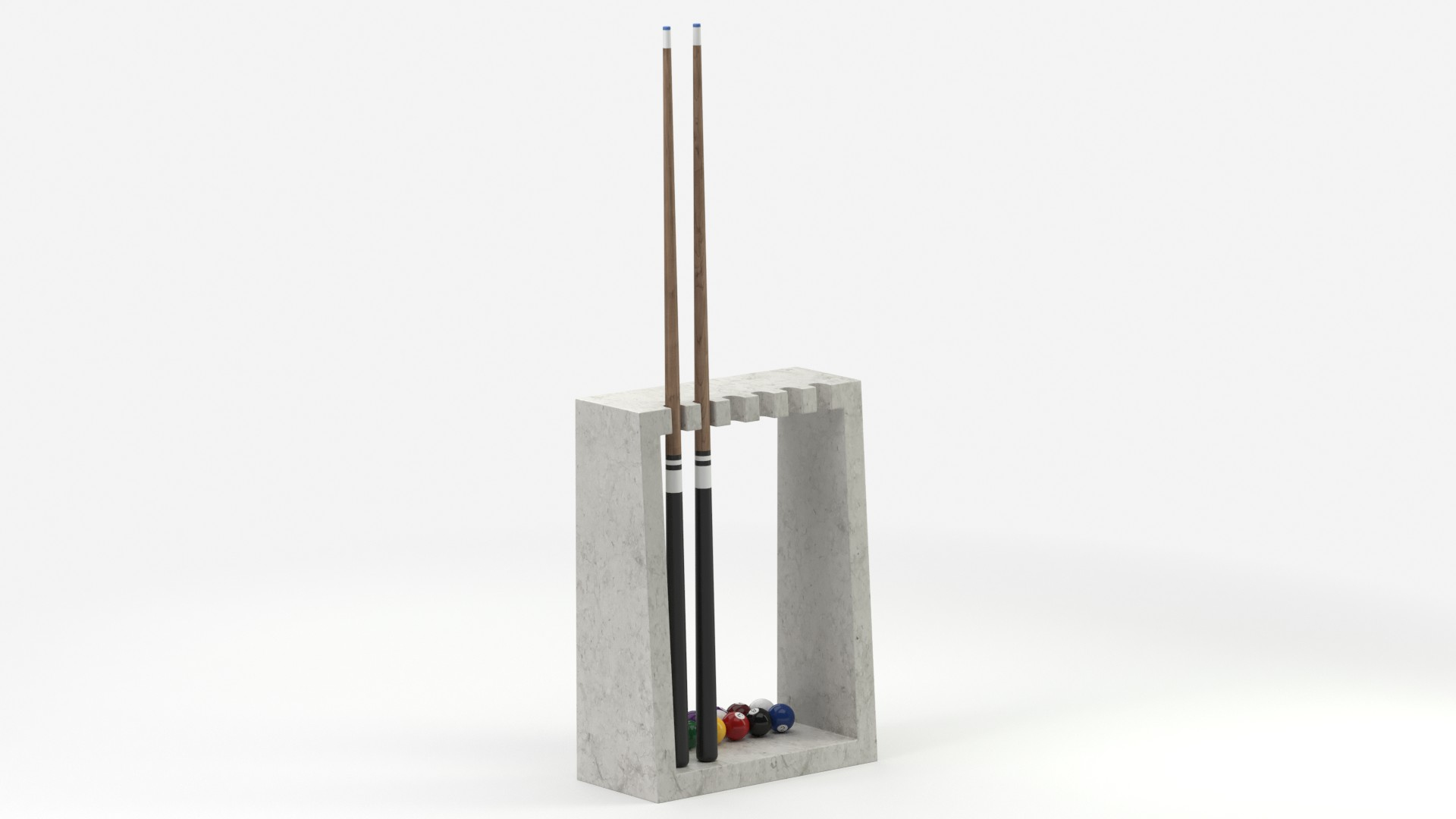 3D Model Billiard Stick Rack 02 - TurboSquid 1647796