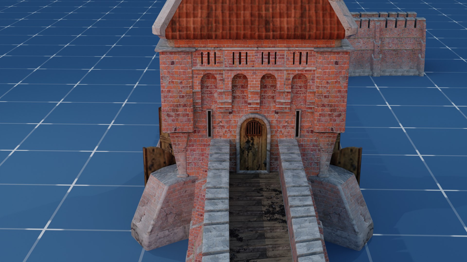 Medieval Walls Gates Asset Pack 3D Model - TurboSquid 2241461