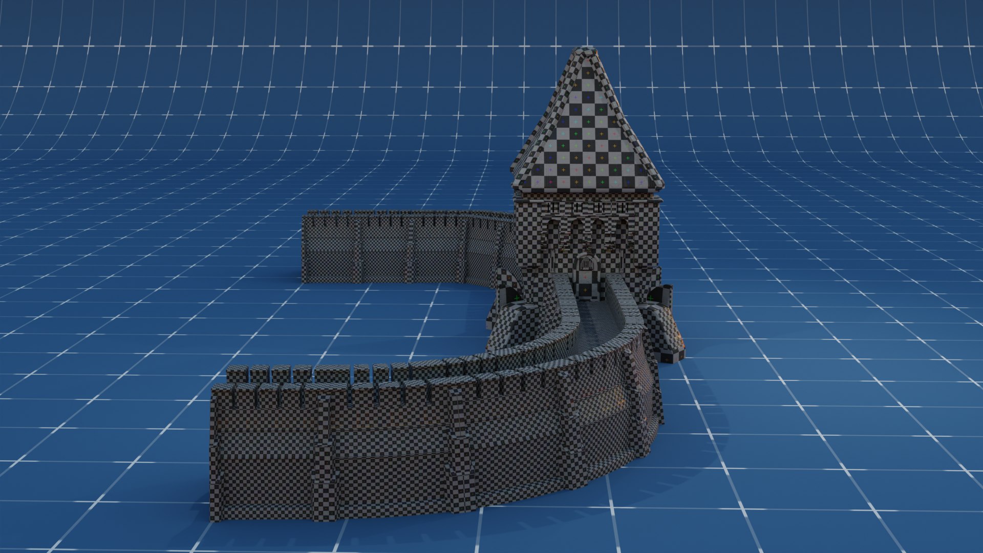 Medieval Walls Gates Asset Pack 3D Model - TurboSquid 2241461