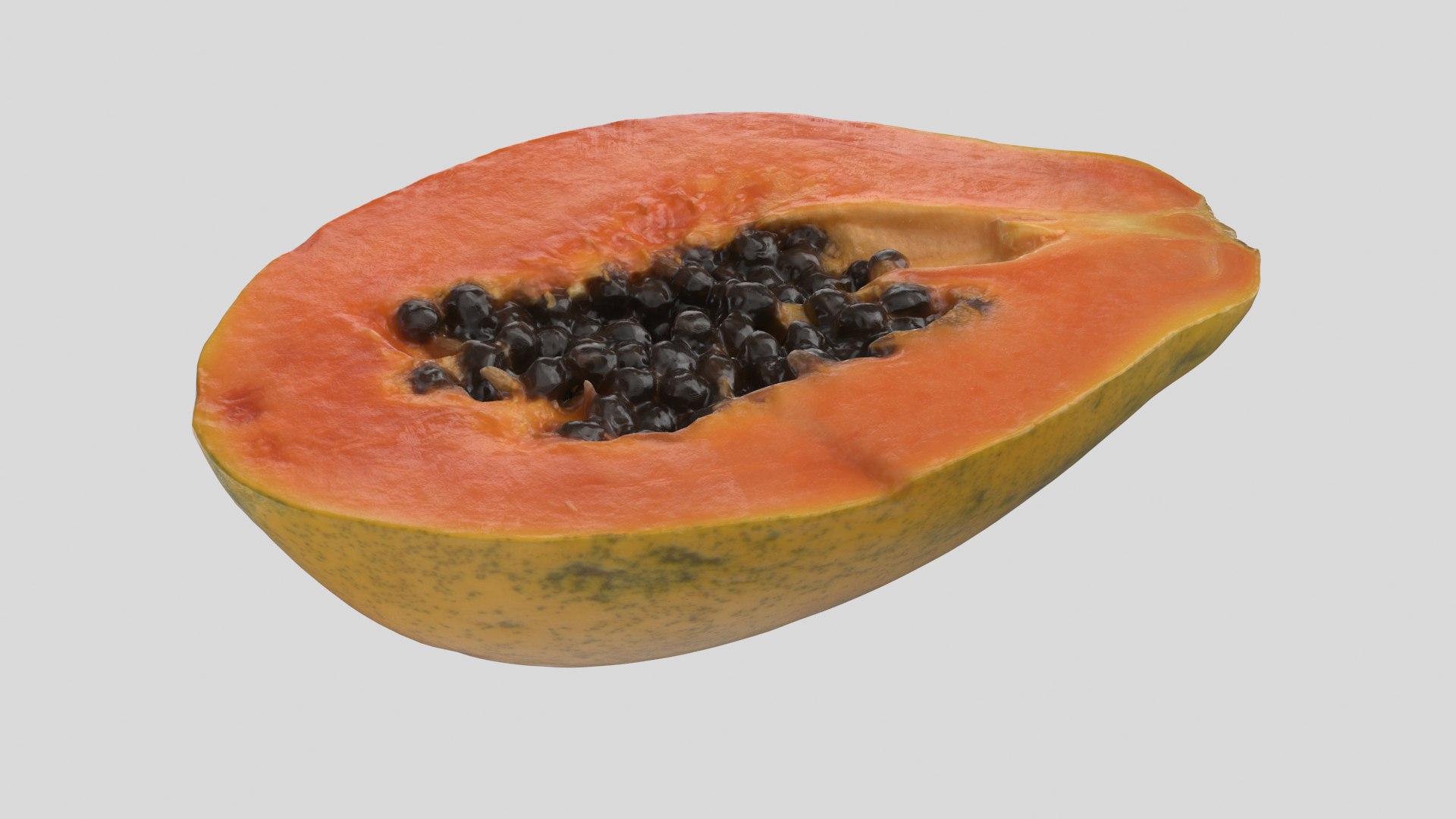 3D Papaya Half Model - TurboSquid 1738168