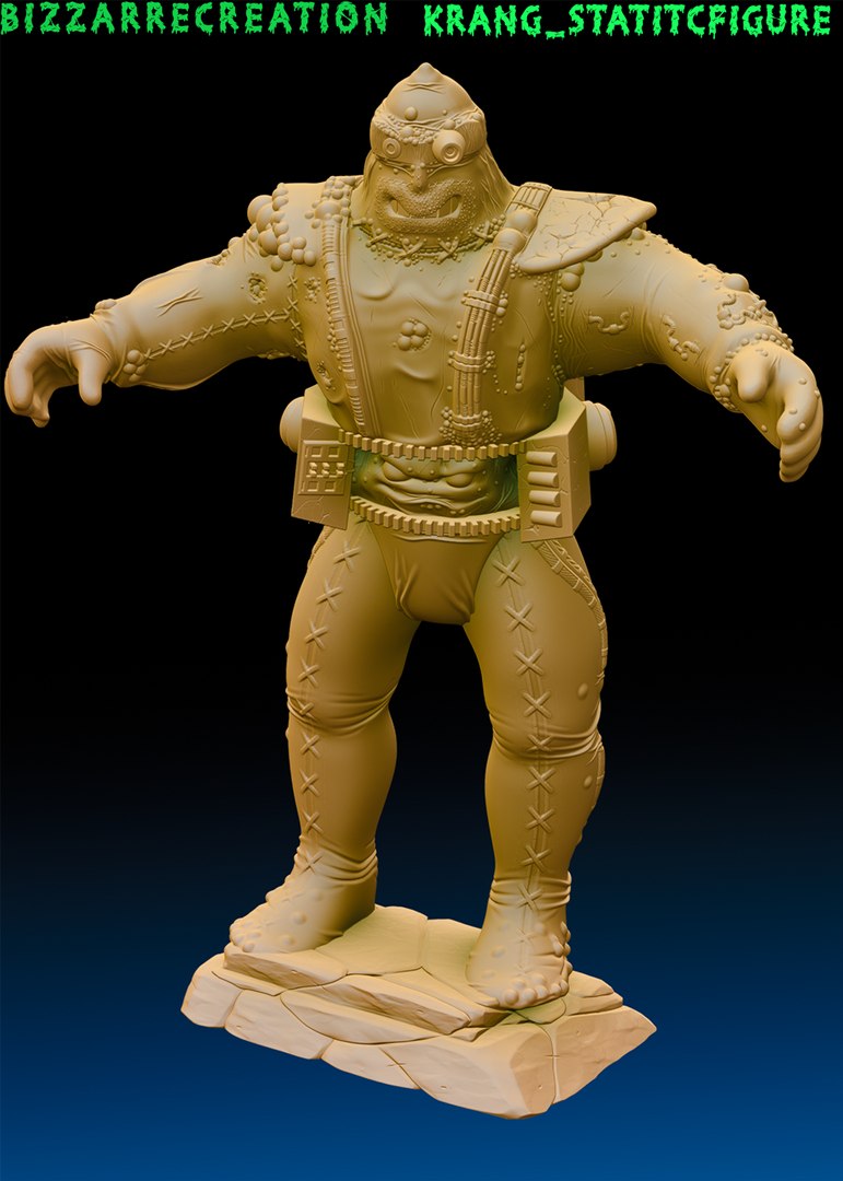 Krang Android Body Static Figure Model - TurboSquid 2221071