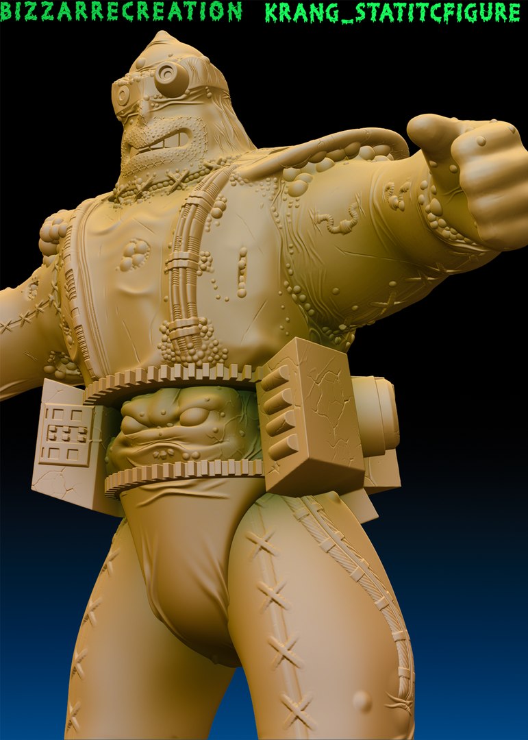 Krang Android Body Static Figure Model - TurboSquid 2221071