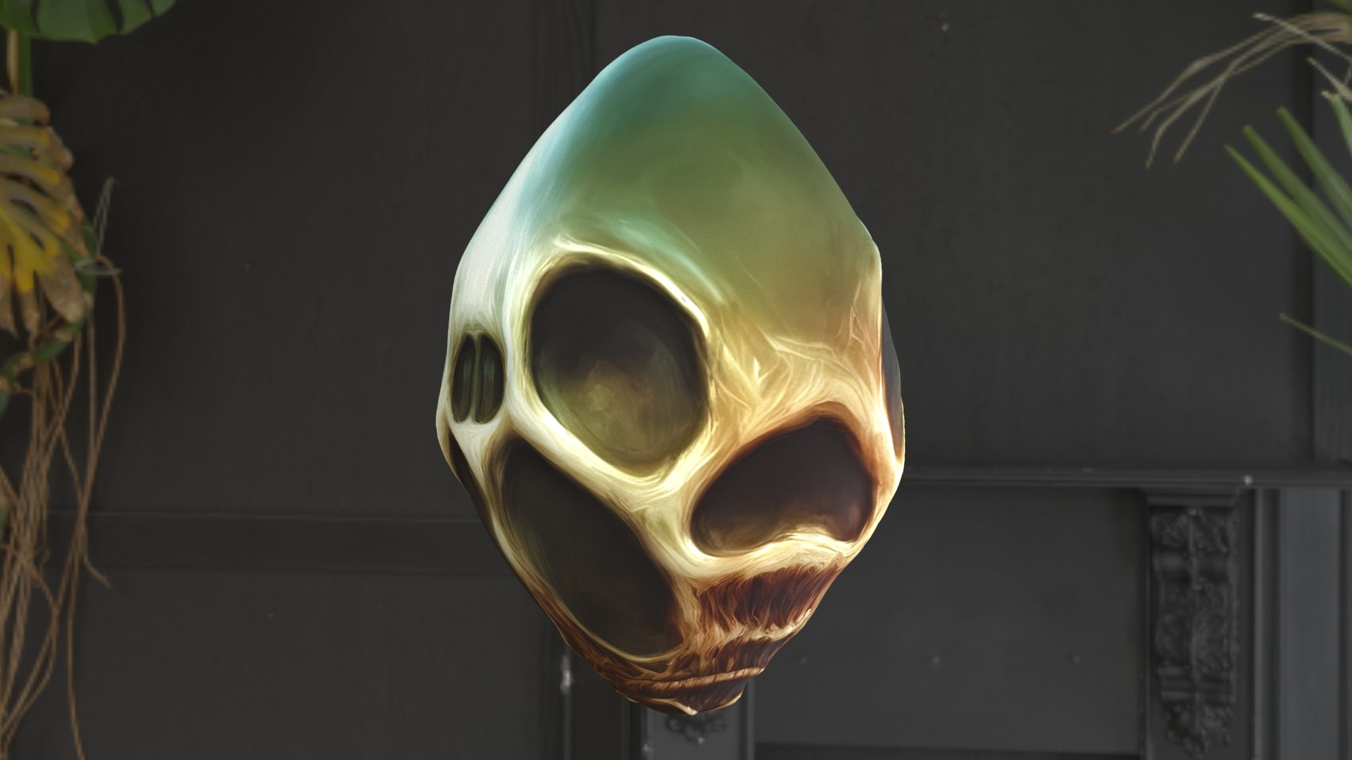 Alien Bone Egg 3D - TurboSquid 1970609