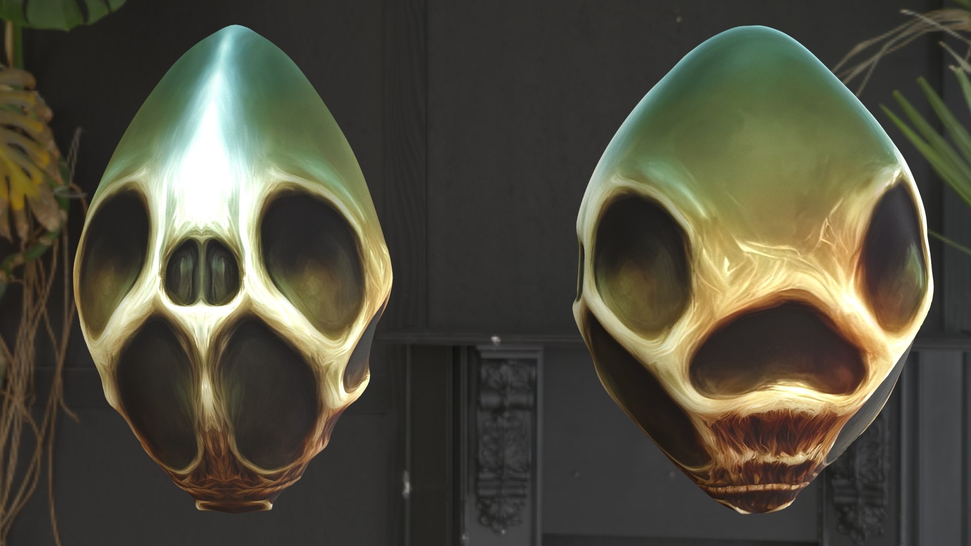 Alien Bone Egg 3D - TurboSquid 1970609